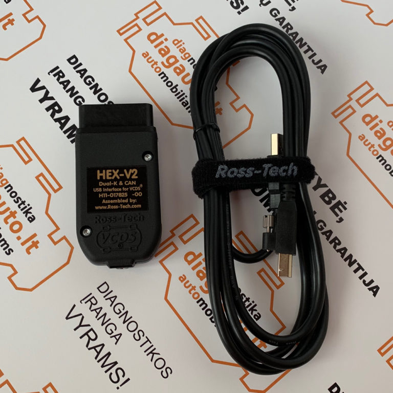 Ross-tech HEX-V2 VCDS PRO UNLIMITED diagnostikos įranga