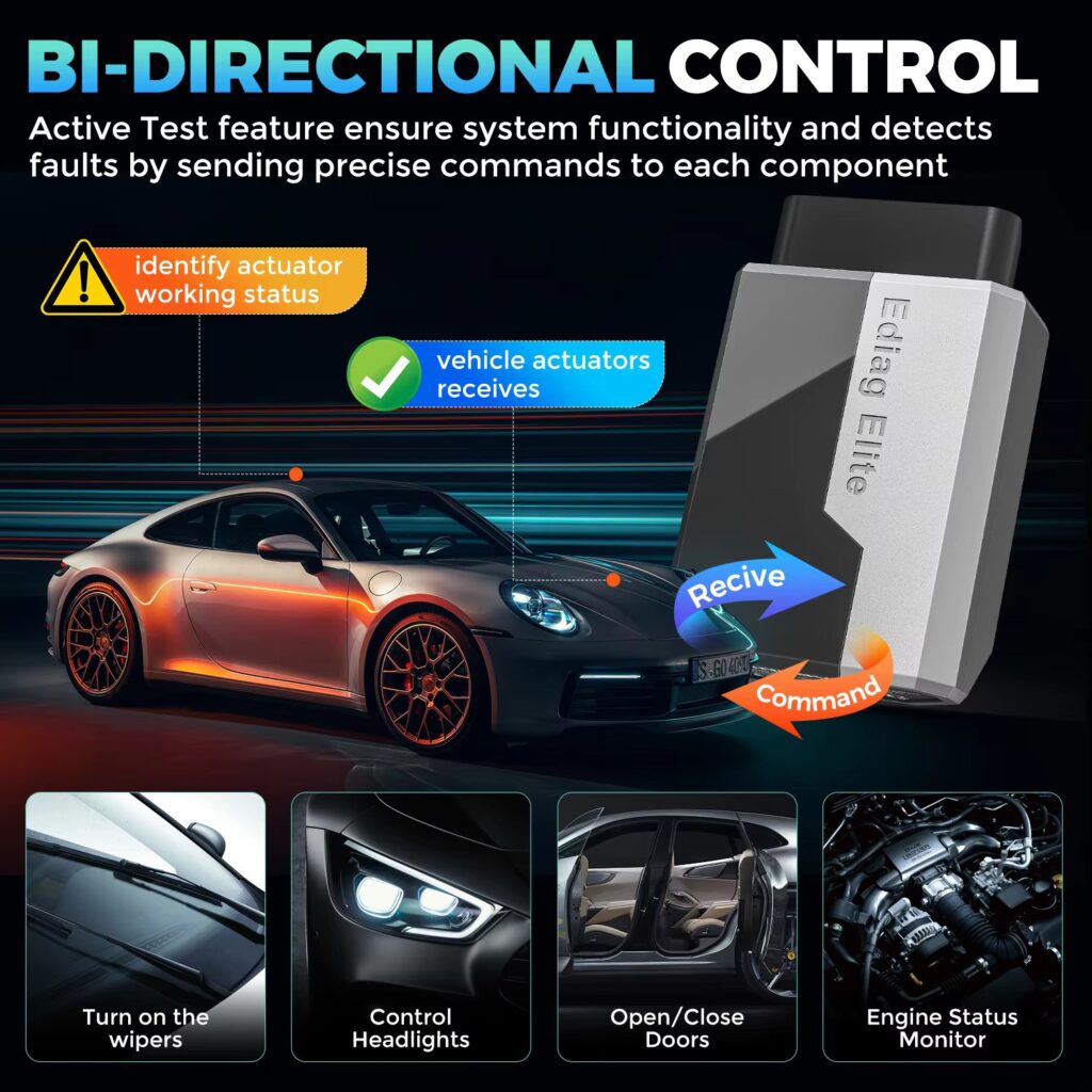 KINGBOLEN Ediag Elite Android / iOS OBD2 Diagnostic Tool - Auto ...
